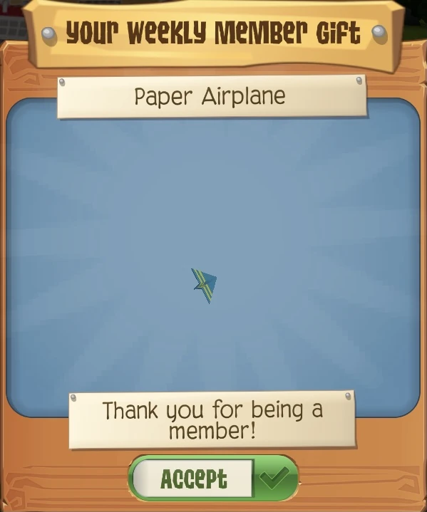 Paper Airplane | Animal Jam Wiki | Fandom