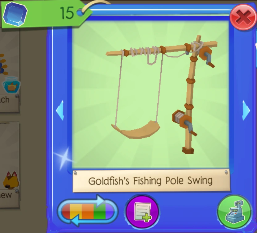 Goldfish's Fishing Pole Swing | Animal Jam Wiki | Fandom