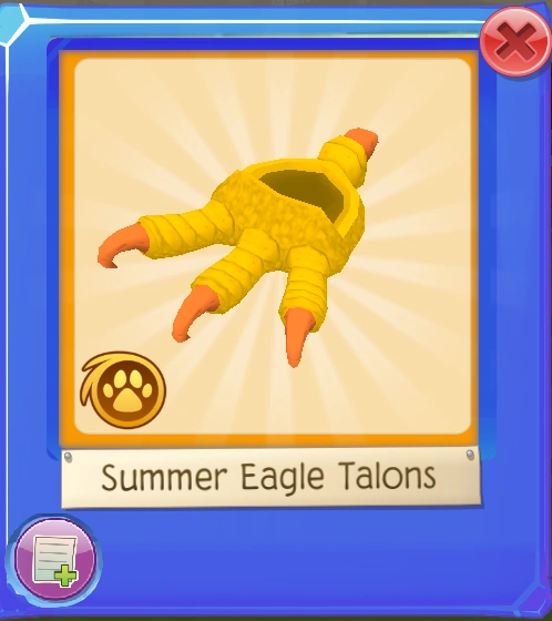 Summer Eagle Talons | Animal Jam Wiki | Fandom