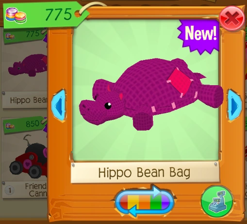 Hippo Bean Bag | Animal Jam Wiki | Fandom