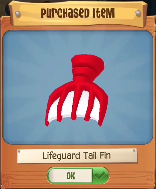 Lifeguard Tail Fin | Animal Jam Wiki | Fandom