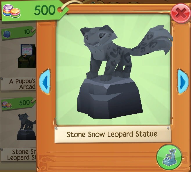 Stone Snow Leopard Statue | Animal Jam Wiki | Fandom