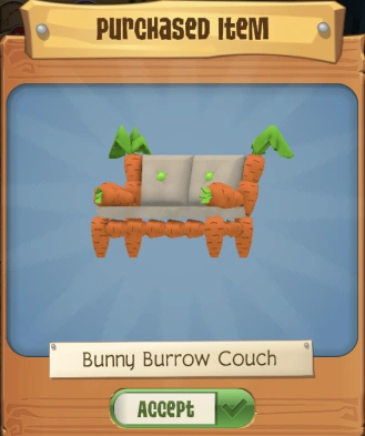 Bunny Burrow Couch | Animal Jam Wiki | Fandom