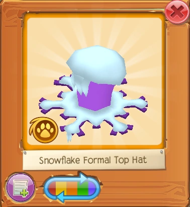Snowflake Formal Top Hat | Animal Jam Wiki | Fandom