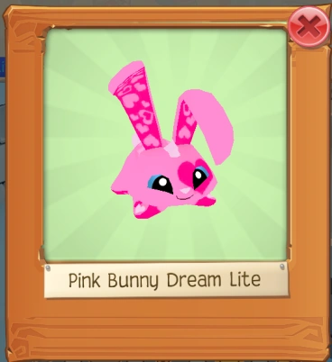 Pink Bunny Dream Lite | Animal Jam Wiki | Fandom