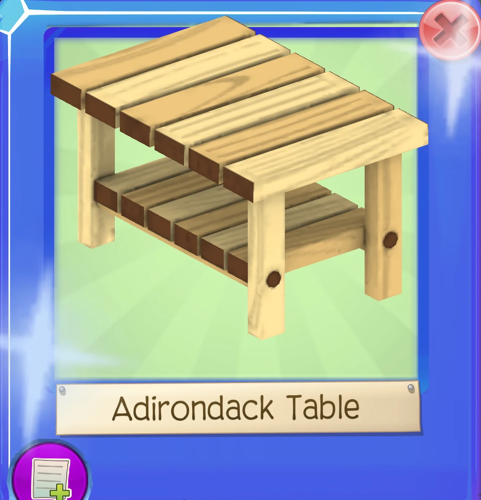 Adirondack Table | Animal Jam Wiki | Fandom