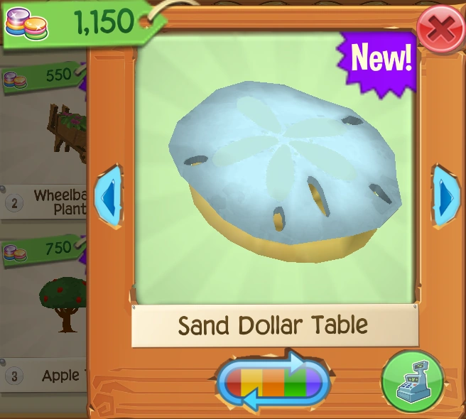 Sand Dollar Table | Animal Jam Wiki | Fandom