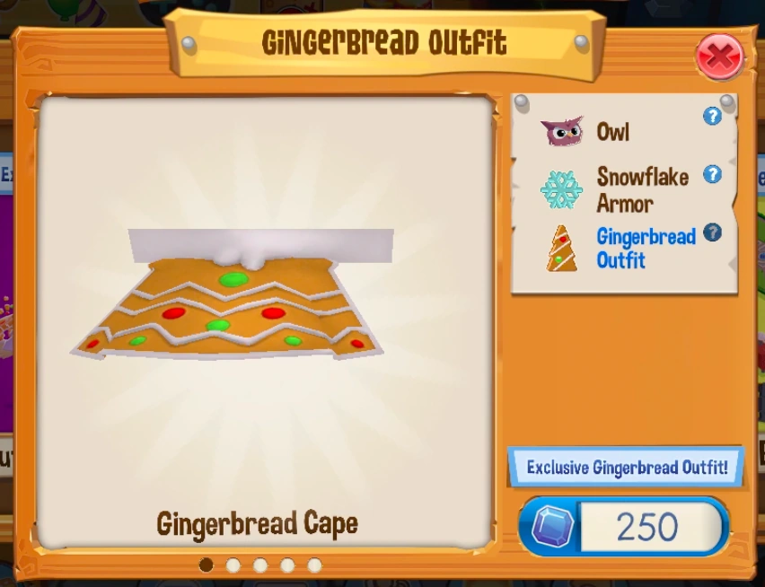 Gingerbread Cape | Animal Jam Wiki | Fandom