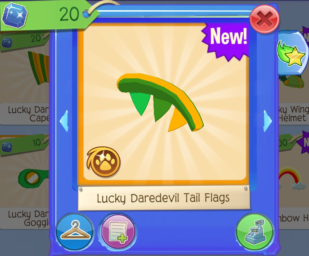 Lucky Daredevil Tail Flags | Animal Jam Wiki | Fandom