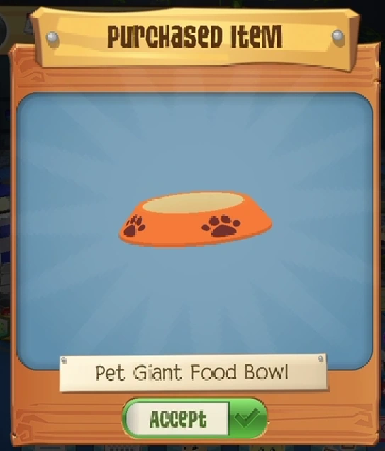 Pet Giant Food Bowl | Animal Jam Wiki | Fandom