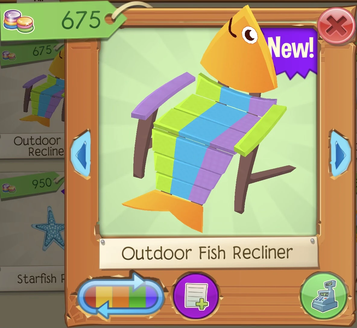 Outdoor Fish Recliner | Animal Jam Wiki | Fandom