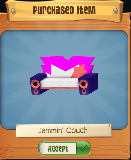 Jammin’ Couch | Animal Jam Wiki | Fandom
