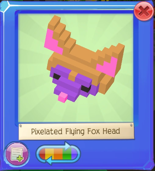 Pixelated Flying Fox Head | Animal Jam Wiki | Fandom