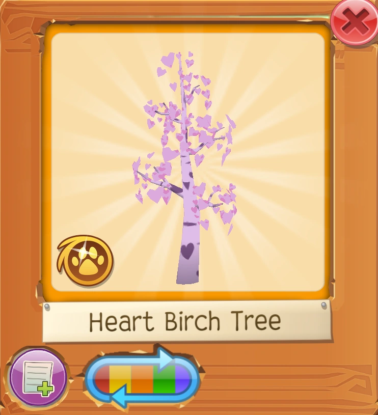 Heart Birch Tree | Animal Jam Wiki | Fandom