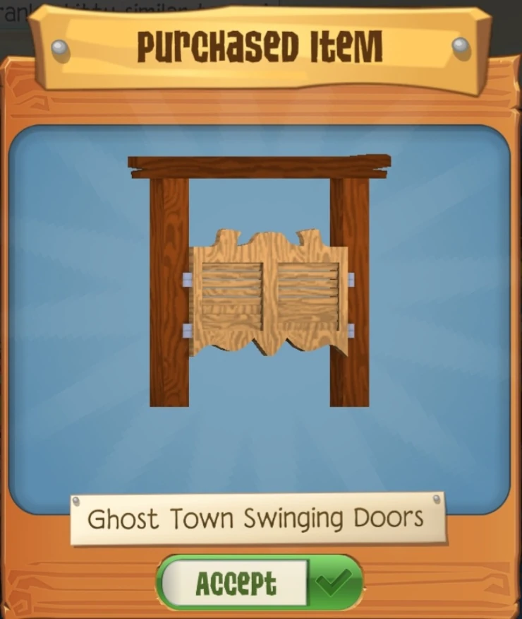 Ghost Town Swinging Doors | Animal Jam Wiki | Fandom