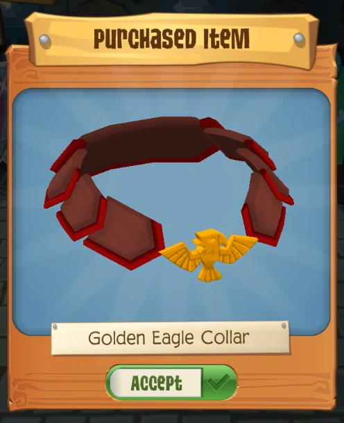 Golden Eagle Collar | Animal Jam Wiki | Fandom