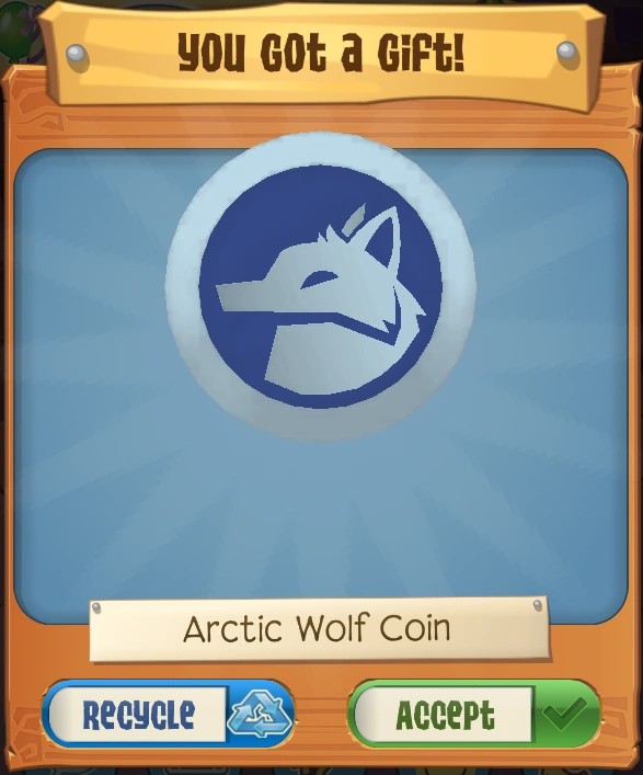 Arctic Wolf Coin | Animal Jam Wiki | Fandom