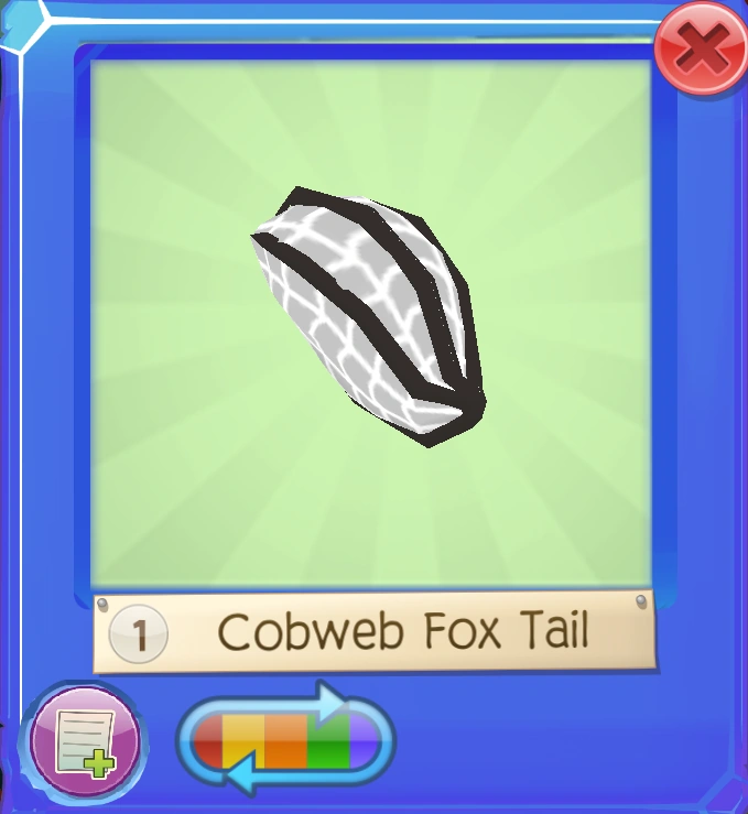 Cobweb Fox Tail | Animal Jam Wiki | Fandom