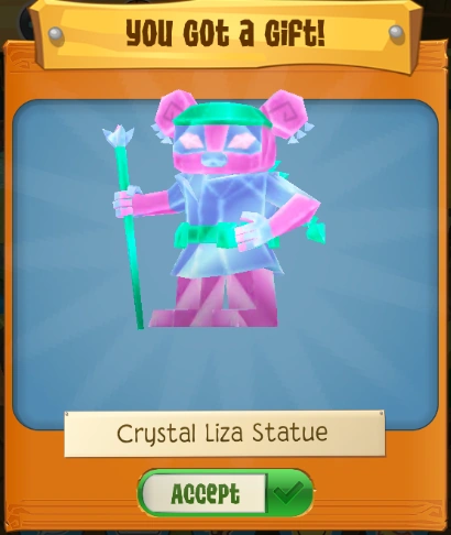 Crystal Liza Statue | Animal Jam Wiki | Fandom