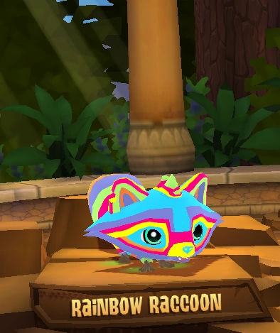 Rainbow Raccoon | Animal Jam Wiki | Fandom