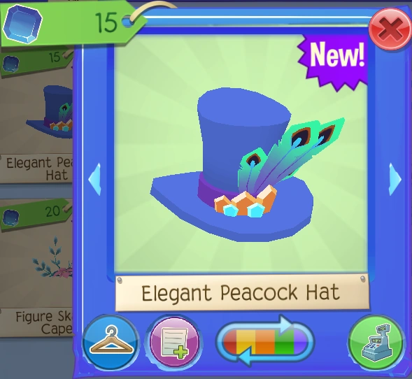 Elegant Peacock Hat | Animal Jam Wiki | Fandom