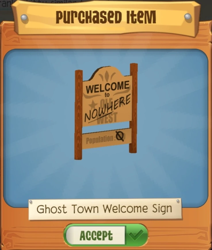 Ghost Town Welcome Sign | Animal Jam Wiki | Fandom
