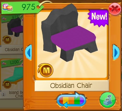 Obsidian Chair | Animal Jam Wiki | Fandom
