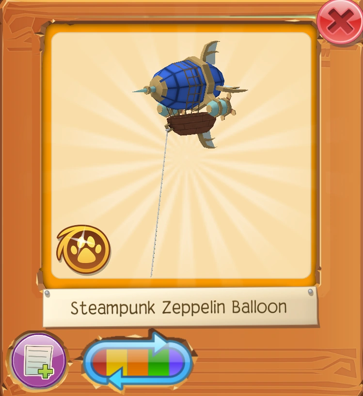 Steampunk Zeppelin Balloon | Animal Jam Wiki | Fandom