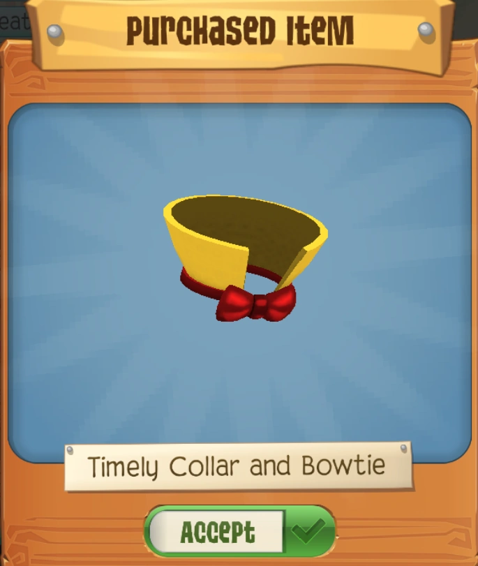 Timely Collar and Bowtie | Animal Jam Wiki | Fandom
