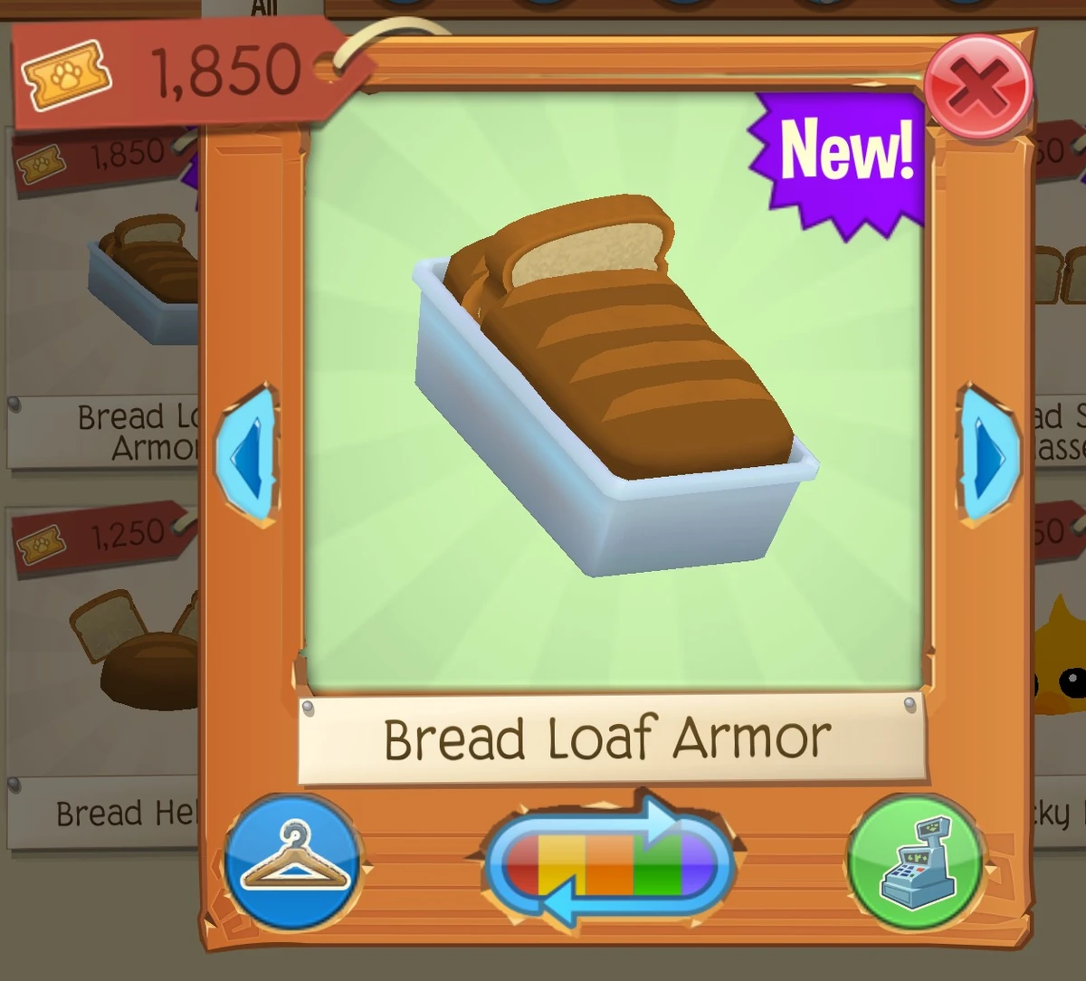 Bread Loaf Armor | Animal Jam Wiki | Fandom
