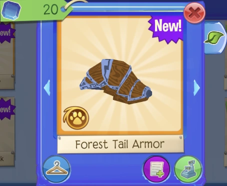 Forest Tail Armor | Animal Jam Wiki | Fandom