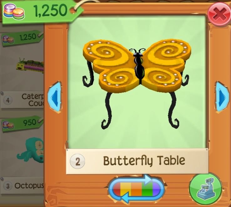 Butterfly Table | Animal Jam Wiki | Fandom