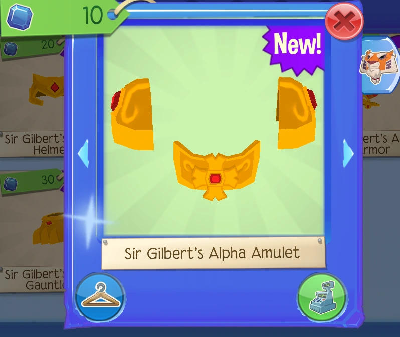 Sir Gilbert's Alpha Amulet | Animal Jam Wiki | Fandom