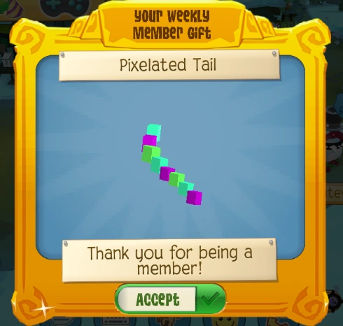 Pixelated Tail | Animal Jam Wiki | Fandom