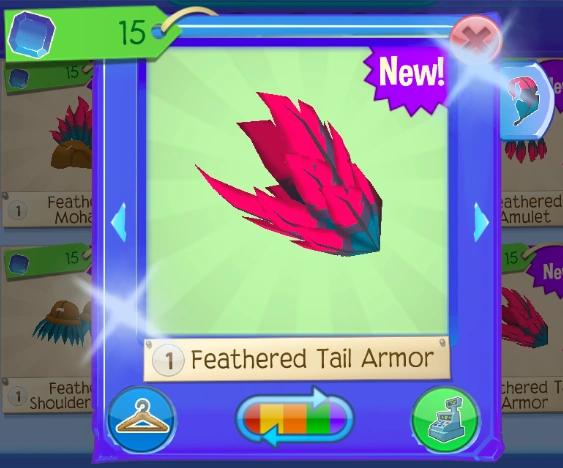 Feathered Tail Armor | Animal Jam Wiki | Fandom