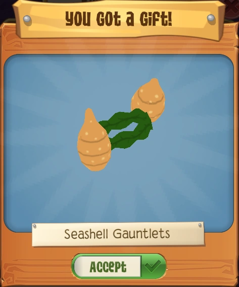 Seashell Gauntlets | Animal Jam Wiki | Fandom