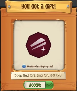 Deep Red Crafting Crystal | Animal Jam Wiki | Fandom