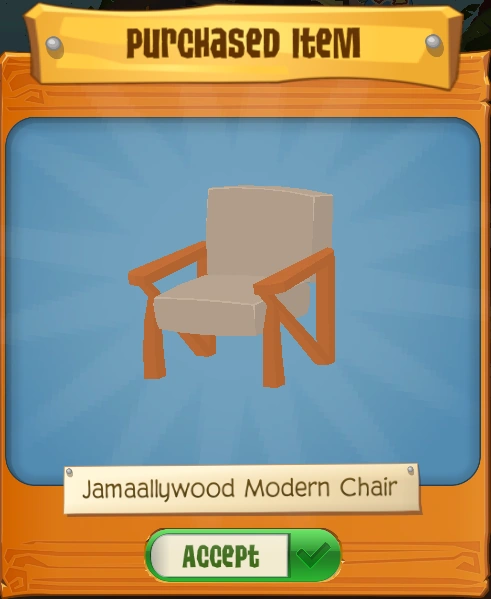 Jamaallywood Modern Chair | Animal Jam Wiki | Fandom