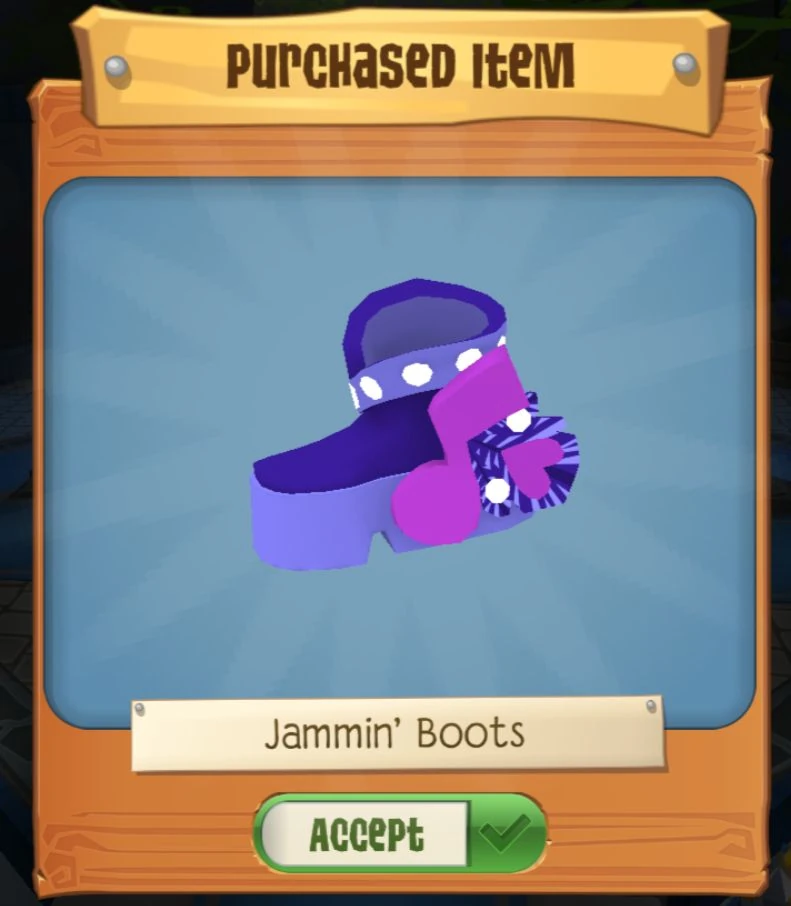Jammin’ Boots | Animal Jam Wiki | Fandom