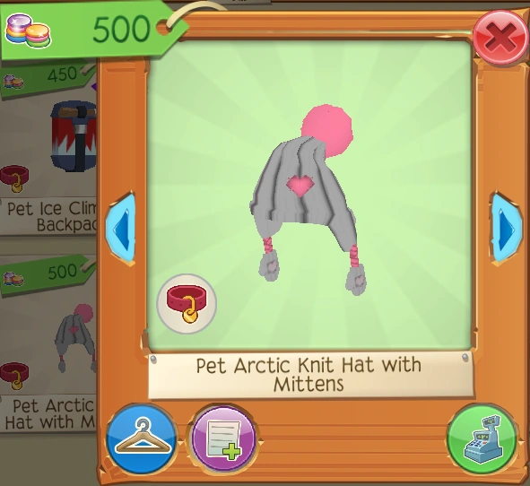 Pet Arctic Knit Hat with Mittens | Animal Jam Wiki | Fandom