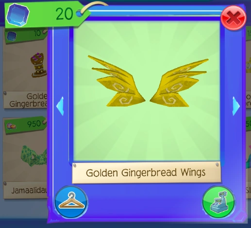 Golden Gingerbread Wings | Animal Jam Wiki | Fandom