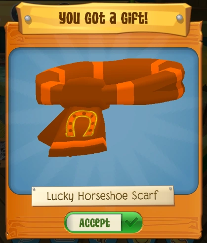 Lucky Horseshoe Scarf | Animal Jam Wiki | Fandom