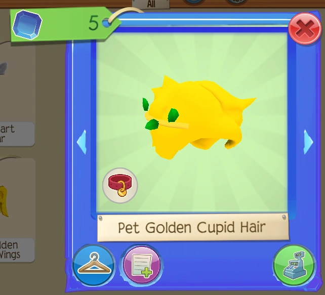 Pet Golden Cupid Hair | Animal Jam Wiki | Fandom