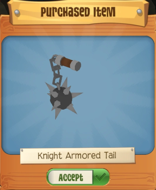 Knight Armored Tail | Animal Jam Wiki | Fandom