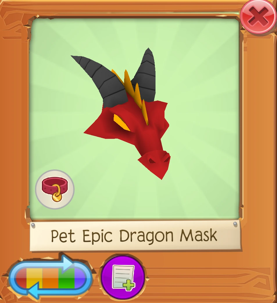Pet Epic Dragon Mask | Animal Jam Wiki | Fandom