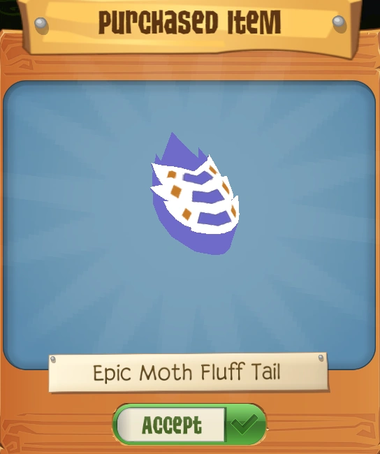 Epic Moth Fluff Tail | Animal Jam Wiki | Fandom