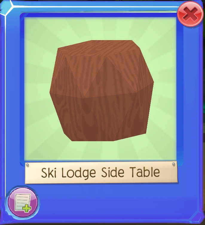 Ski Lodge Side Table | Animal Jam Wiki | Fandom