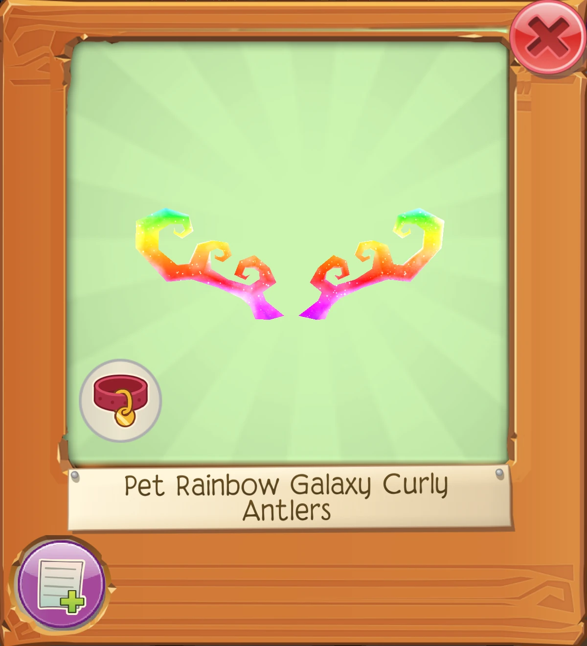 Pet Rainbow Galaxy Curly Antlers | Animal Jam Wiki | Fandom
