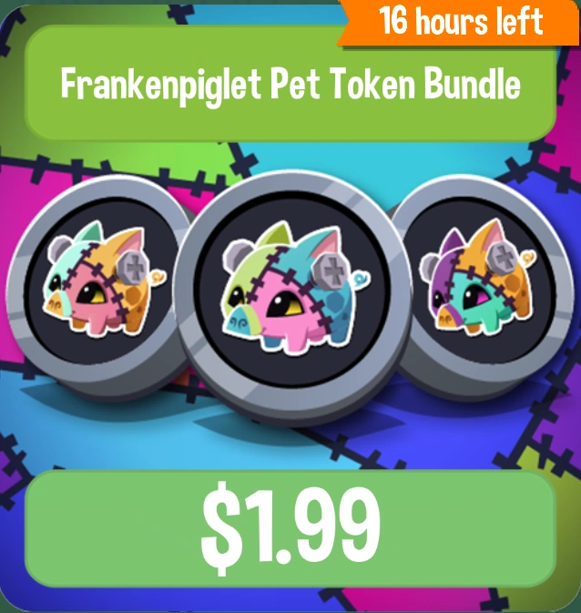 Frankenpiglet Pet Token Bundle | Animal Jam Wiki | Fandom