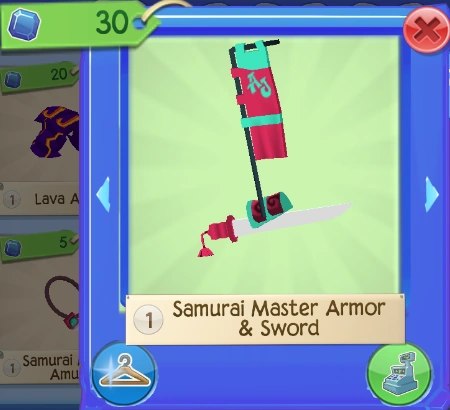 Samurai Master Armor & Sword | Animal Jam Wiki | Fandom